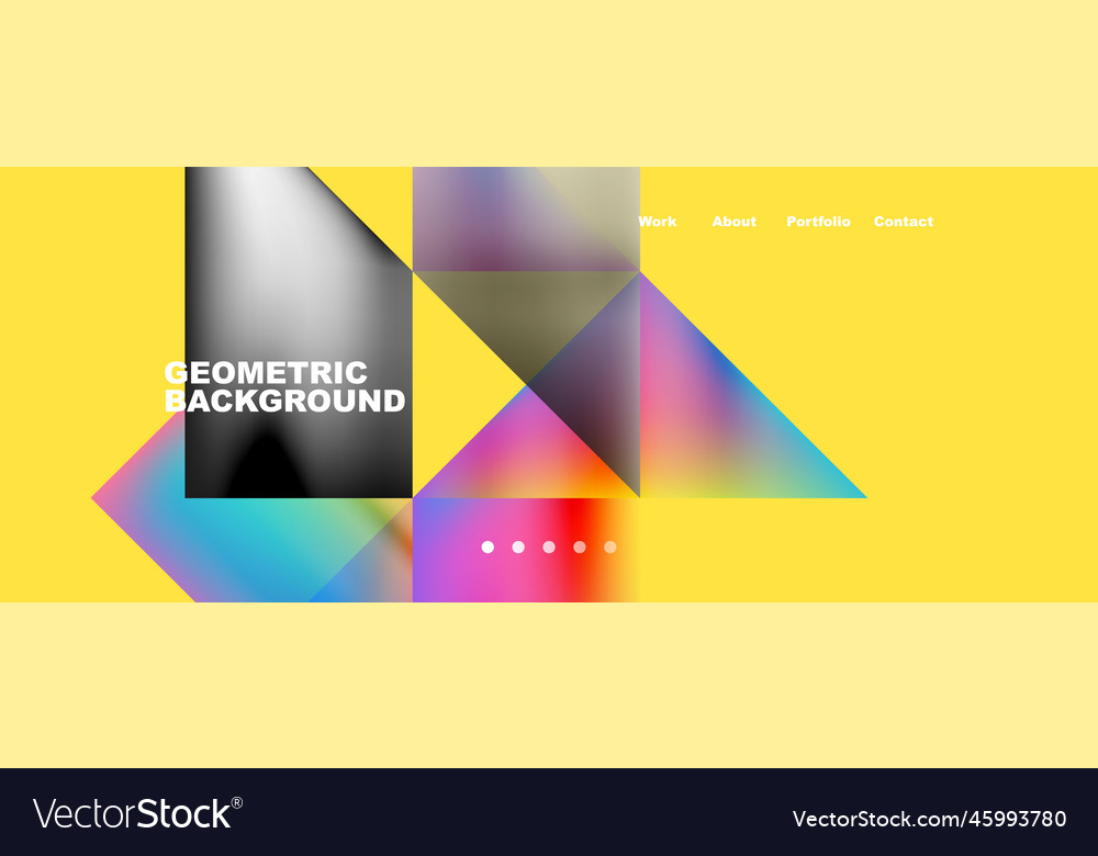 Dynamic lines triangles rectangles geometric Vector Image