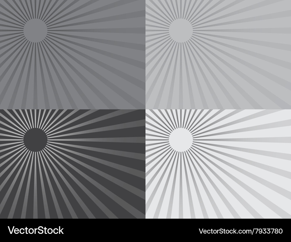 Grey rays of the sun eps 10 Royalty Free Vector Image