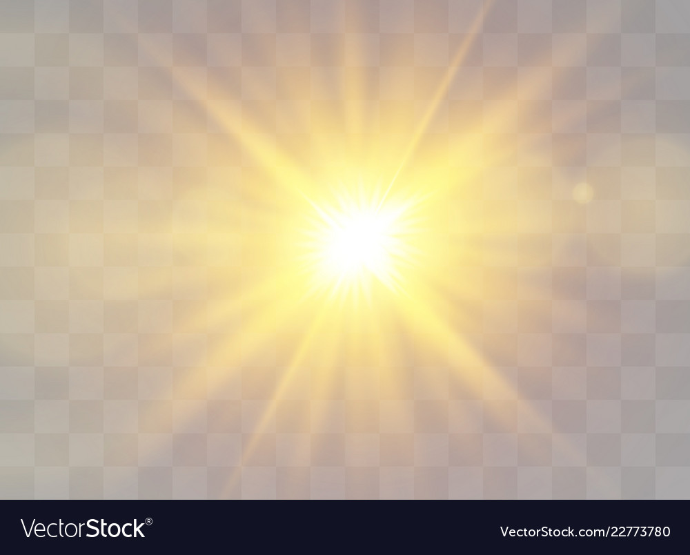 Sunlight light effects Royalty Free Vector Image
