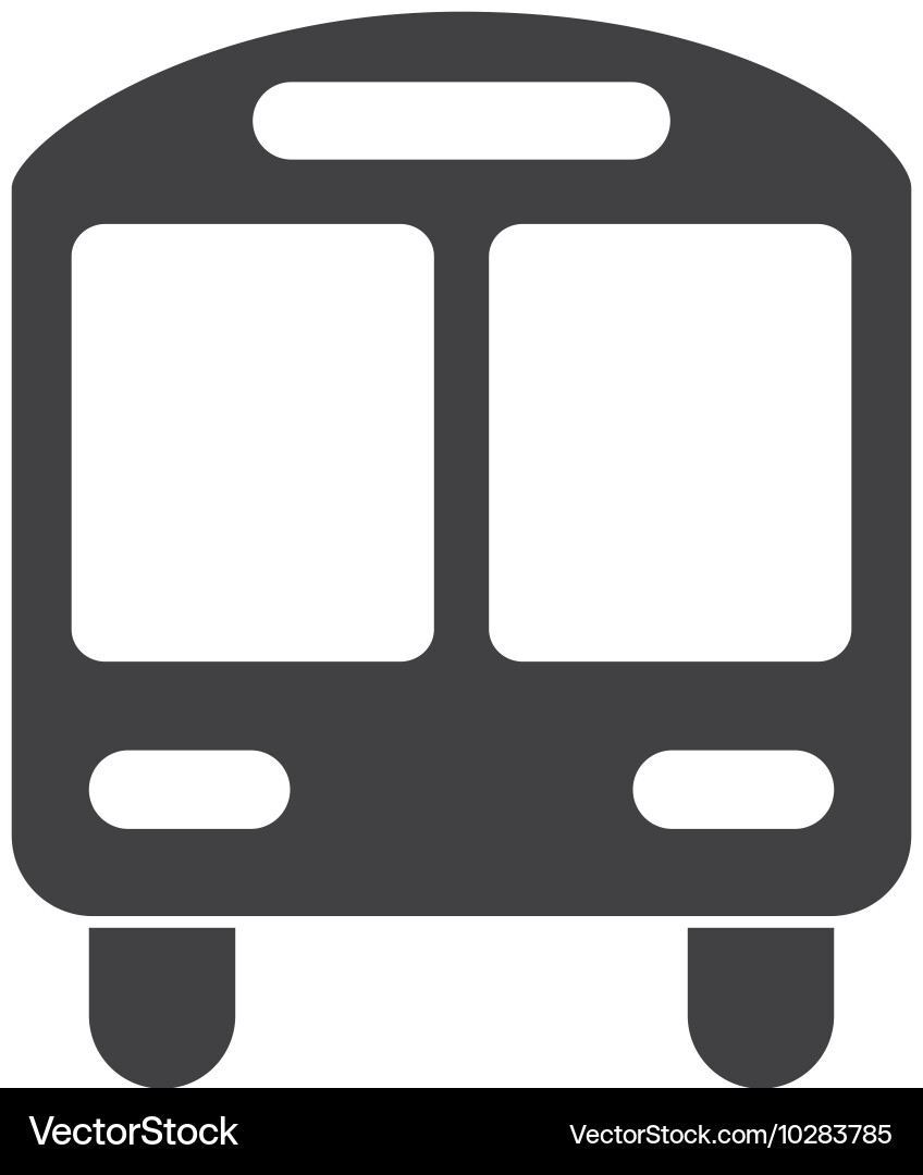 Bus vehicle transport isolated icon Royalty Free Vector