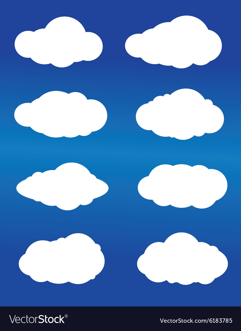 Clouds Royalty Free Vector Image - VectorStock