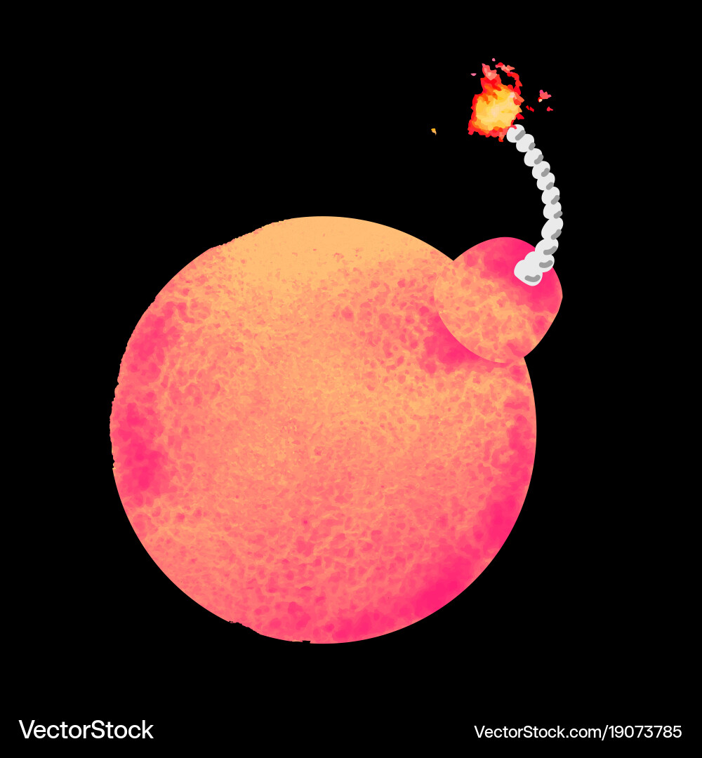 Colorful of bomb Royalty Free Vector Image - VectorStock