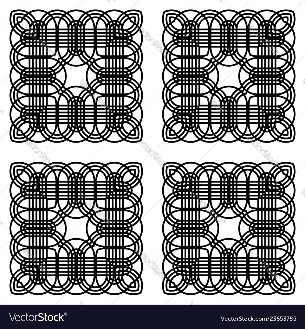 Design seamless monochrome geometric pattern Vector Image