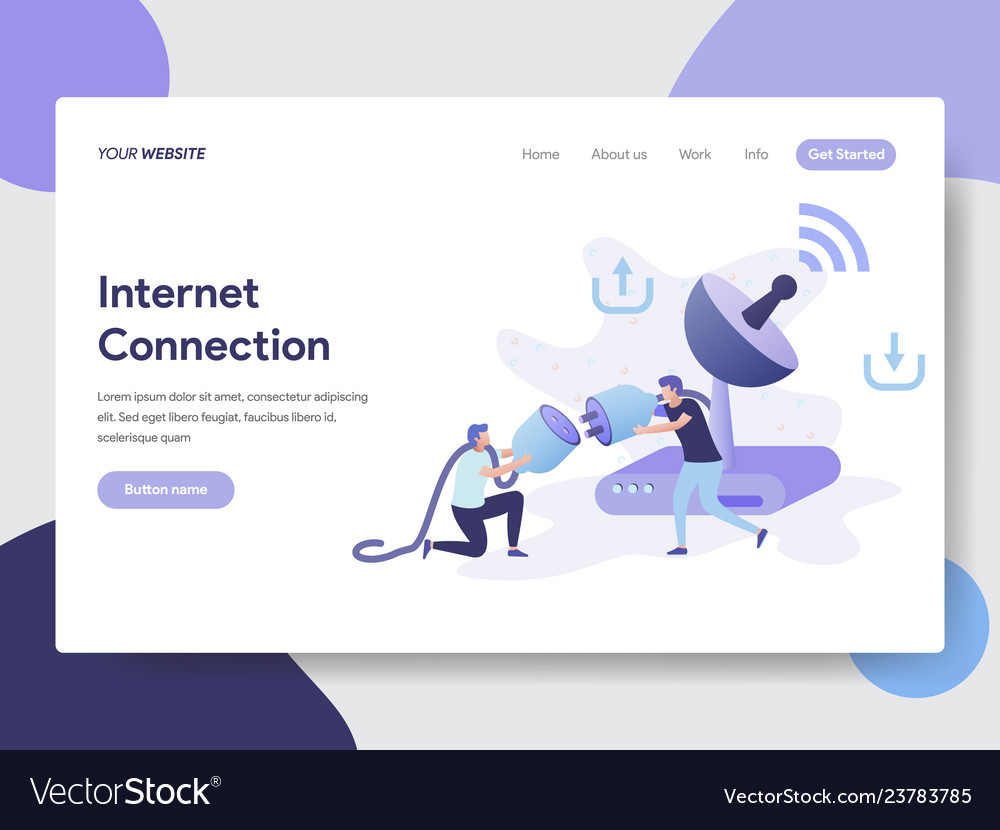 Internet connection concept Royalty Free Vector Image