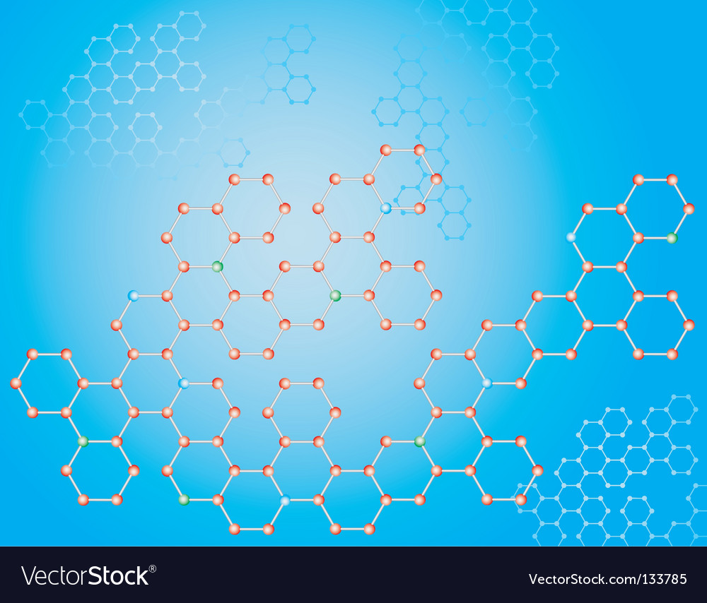 Molecular background Royalty Free Vector Image