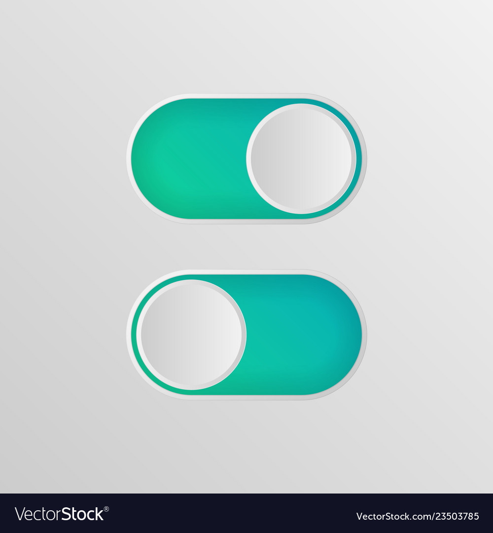 Toggle switch icon Royalty Free Vector Image - VectorStock