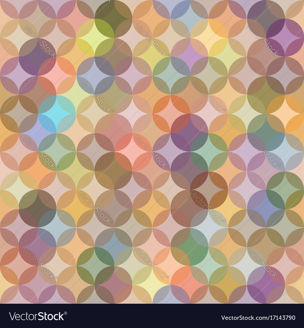 Abstract seamless pattern with circular ornament Vector Image