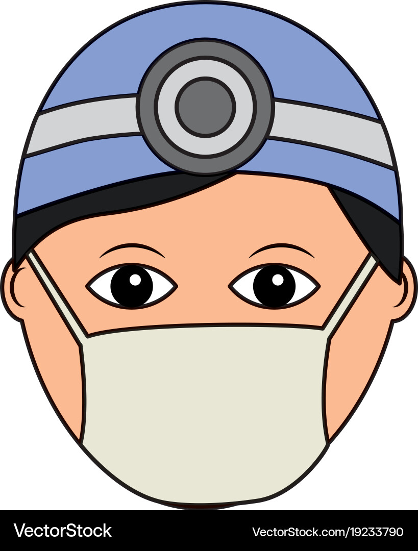 Professional surgeon medical uniform clothes Vector Image