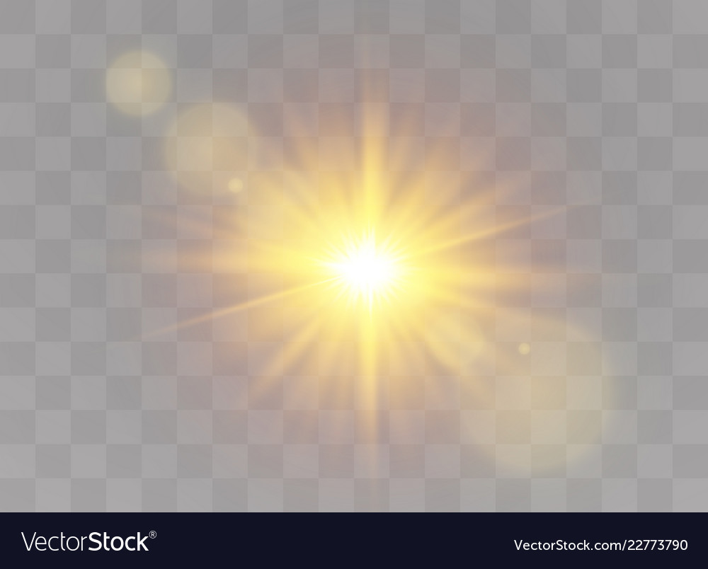 Sunlight light effects Royalty Free Vector Image