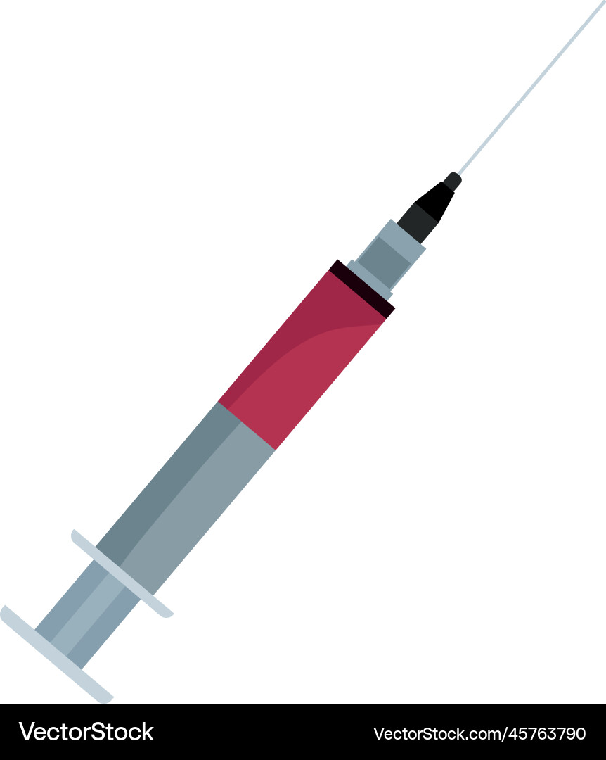 Syringe medical drug Royalty Free Vector Image