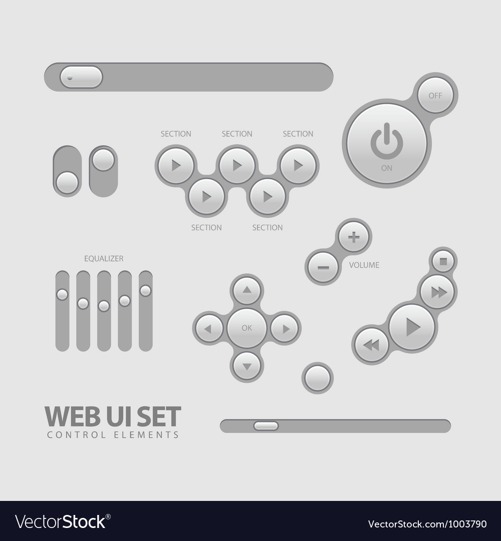 Web ui elements Royalty Free Vector Image - VectorStock
