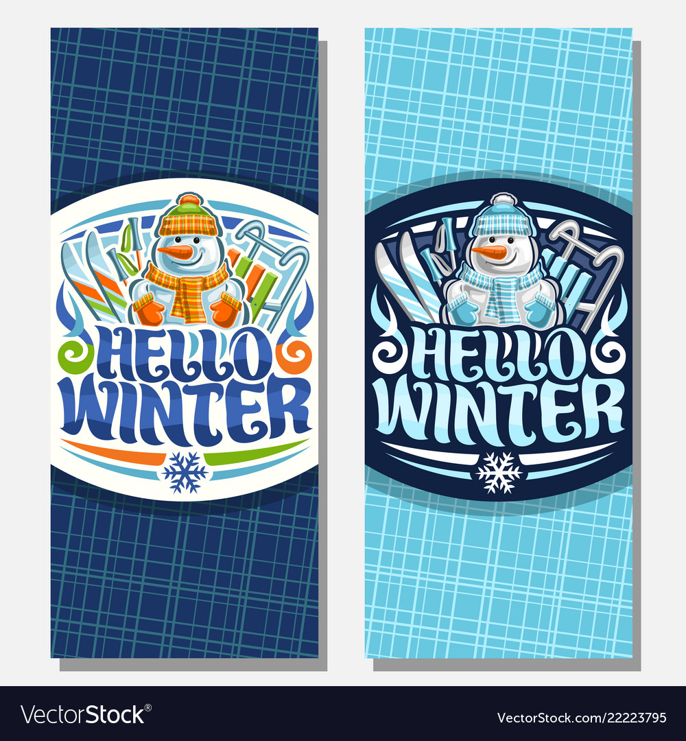 Banners for winter holidays Royalty Free Vector Image