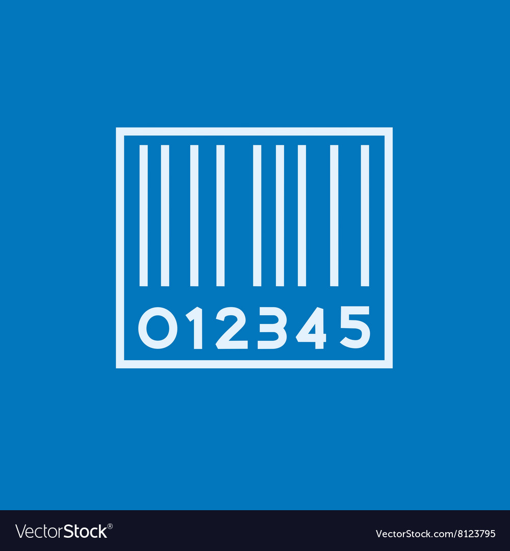 Barcode line icon Royalty Free Vector Image - VectorStock