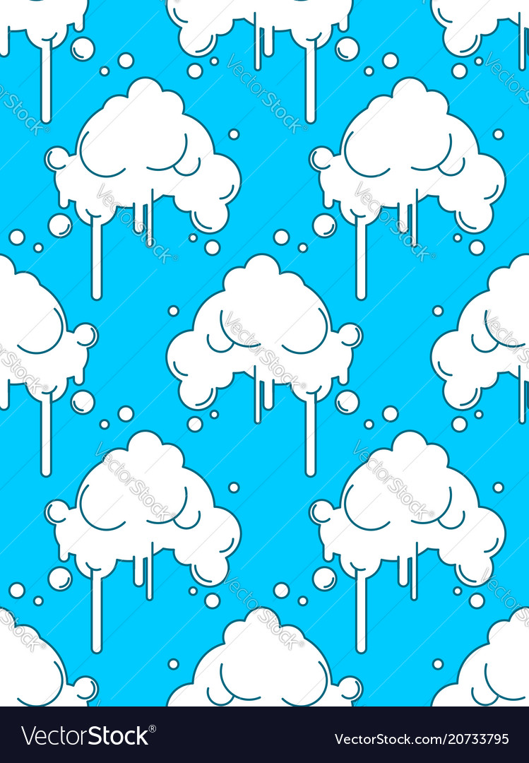 Cloud seamless pattern sky background abstract Vector Image
