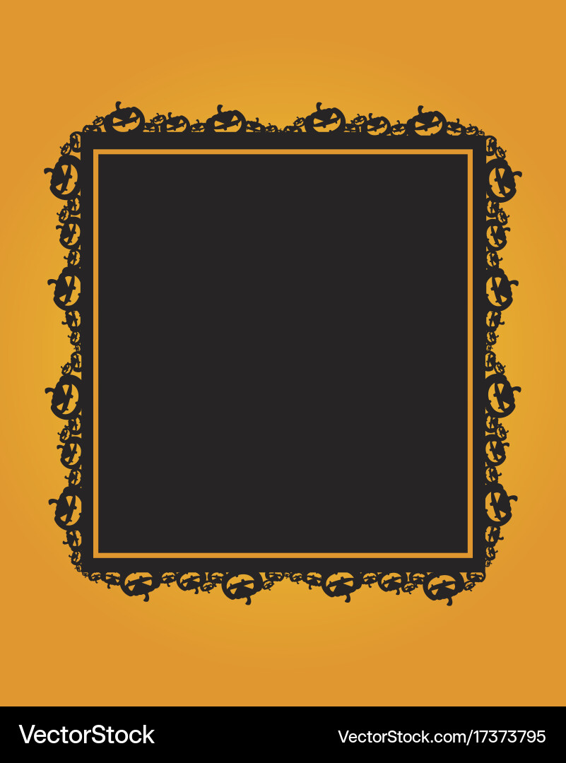 Collection of halloween theme frame Royalty Free Vector