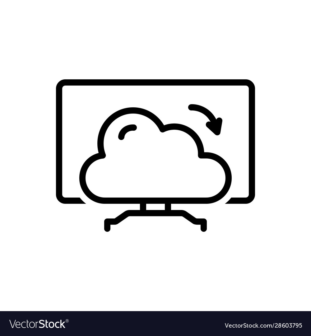 Computing cloud Royalty Free Vector Image - VectorStock