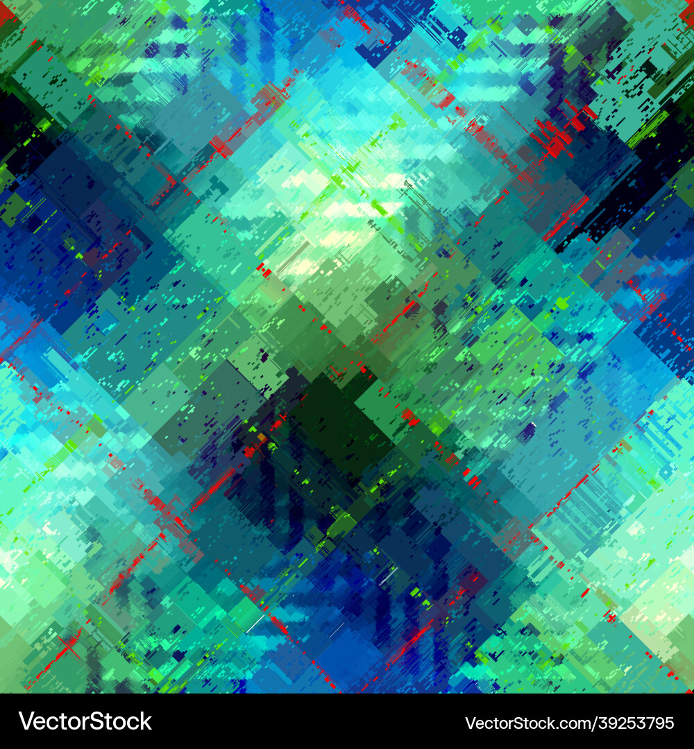 Image with imitation of grunge datamoshing Vector Image