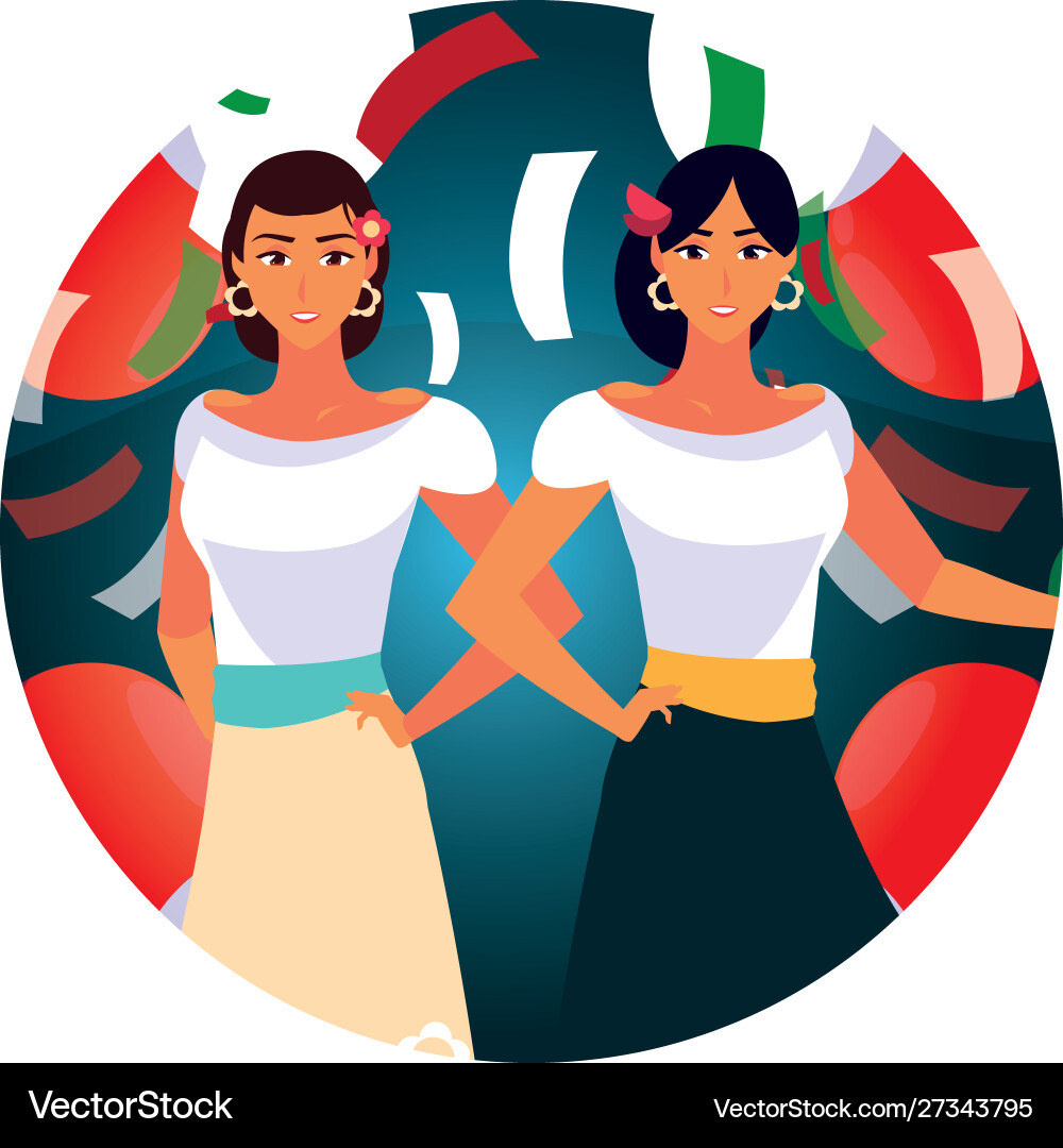 Isolated mexican women design Royalty Free Vector Image