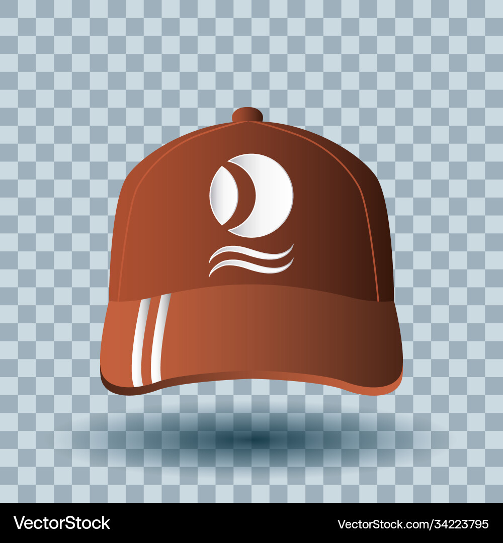 Sport cap branding accessory icon Royalty Free Vector Image