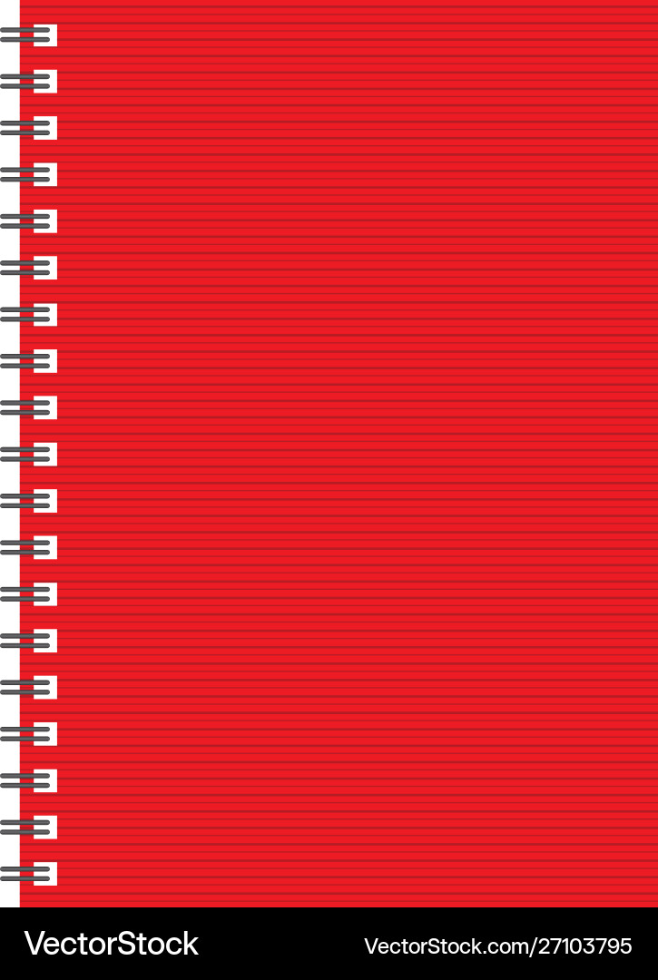 Wire bind on a red board Royalty Free Vector Image