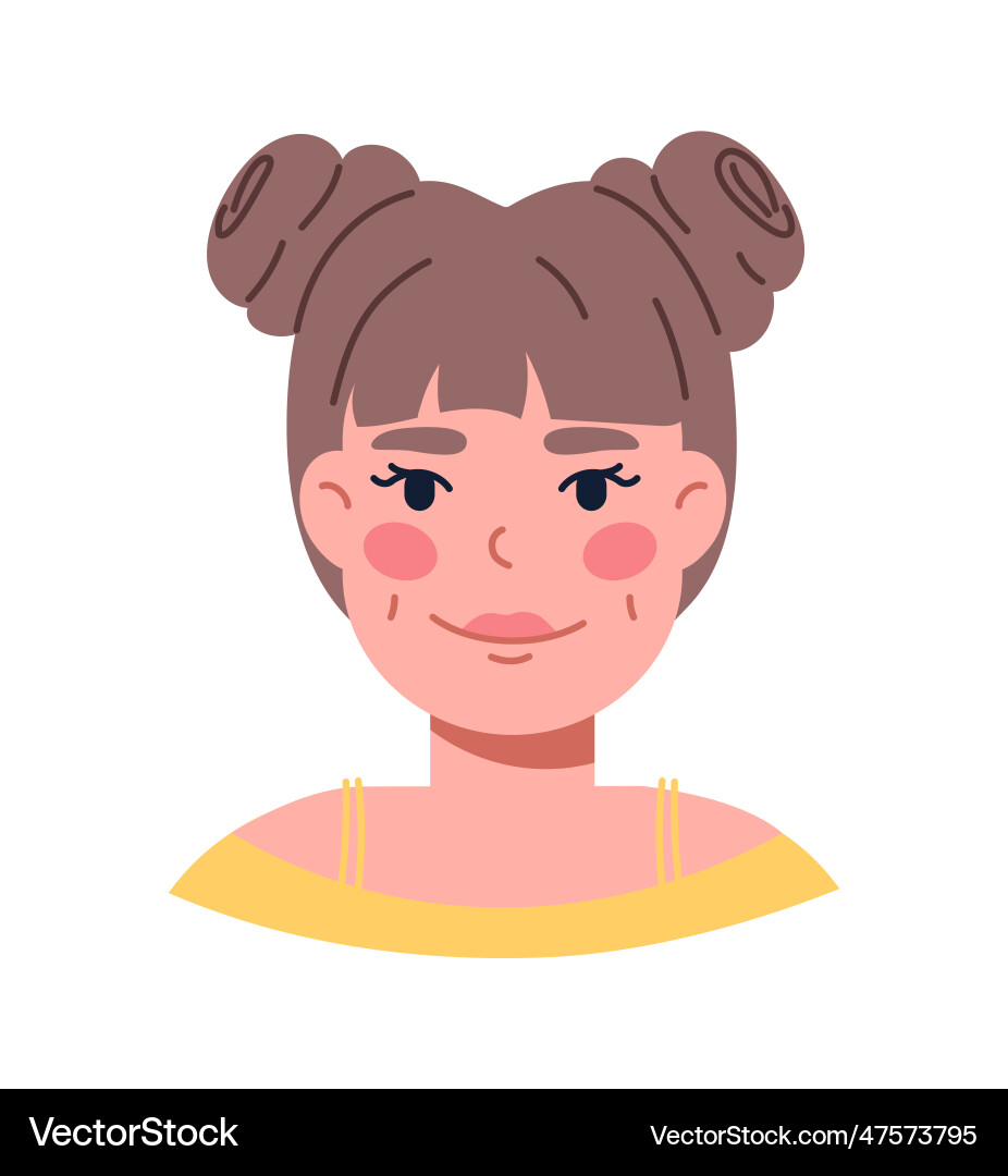 Woman with fat face concept Royalty Free Vector Image
