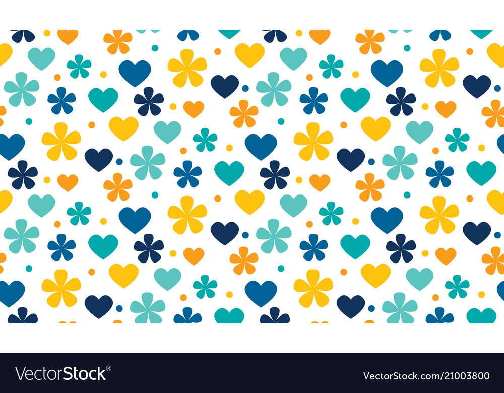Abstract polka dot traditional floral pattern Vector Image