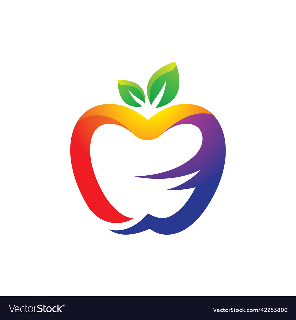Apple logo images Royalty Free Vector Image - VectorStock