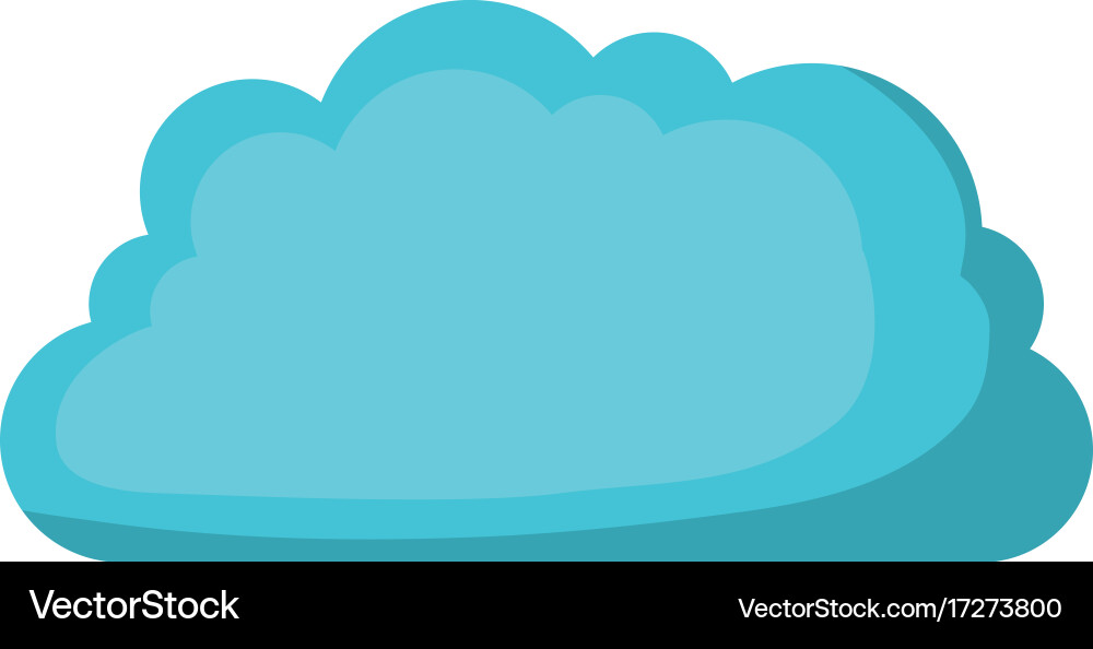Cloud storage data service icon shading Royalty Free Vector