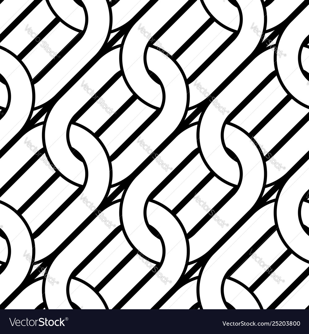 Design Seamless Chain Pattern Royalty Free Vector Image