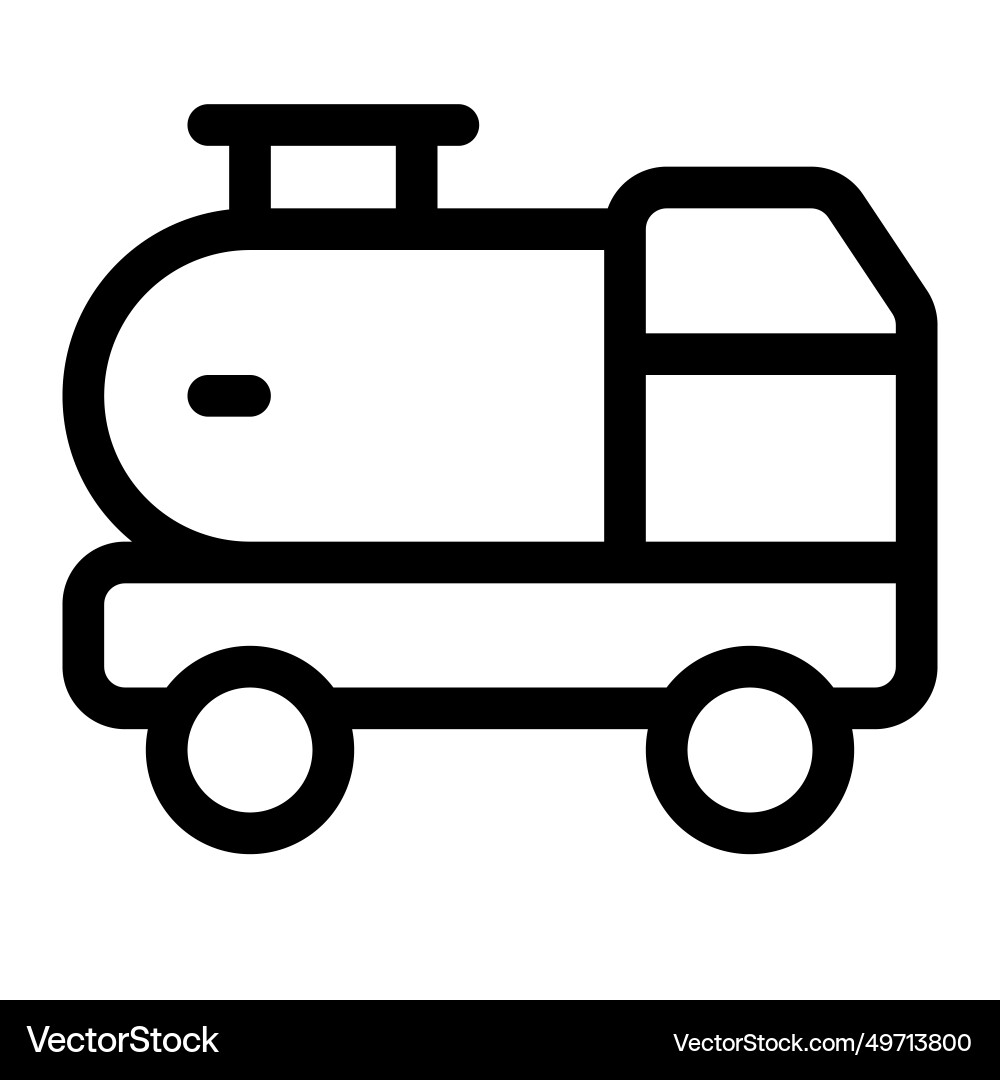 Vehicle transporting and delivering liquefied Vector Image