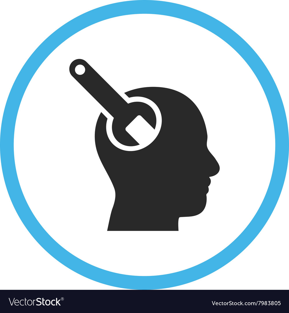 Brain tool flat rounded icon Royalty Free Vector Image Brain tool flat rounded icon Royalty Free Vector Image