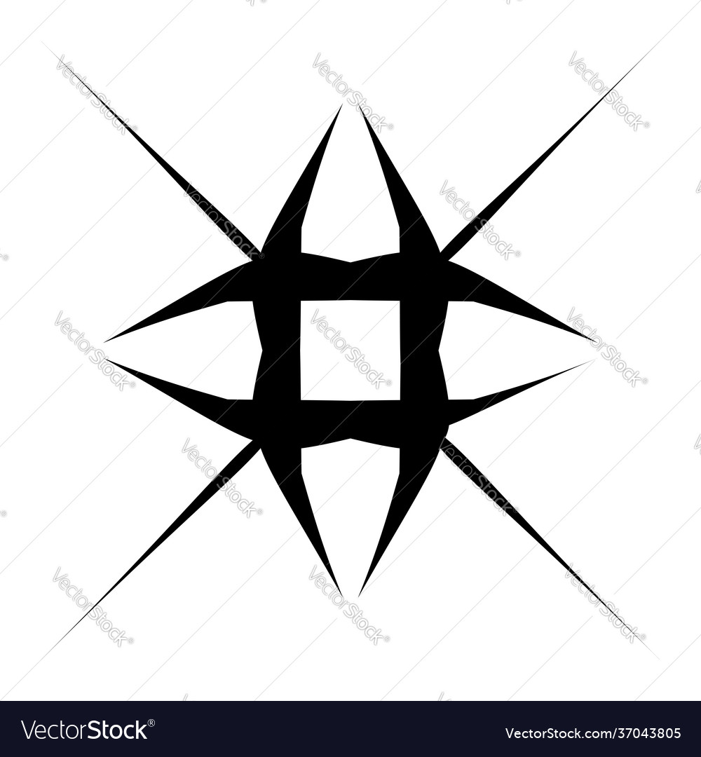 Simple decoration shape element abstract motif Vector Image