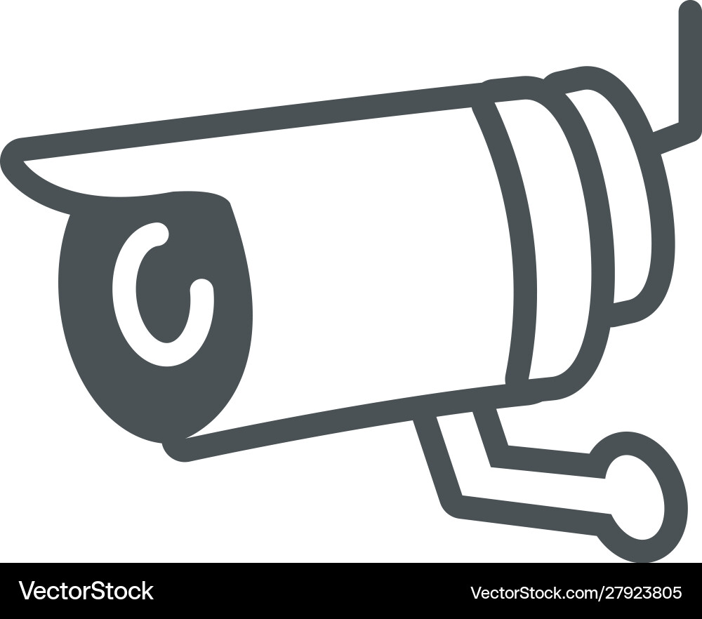 Surveillance camera protection safety line Vector Image