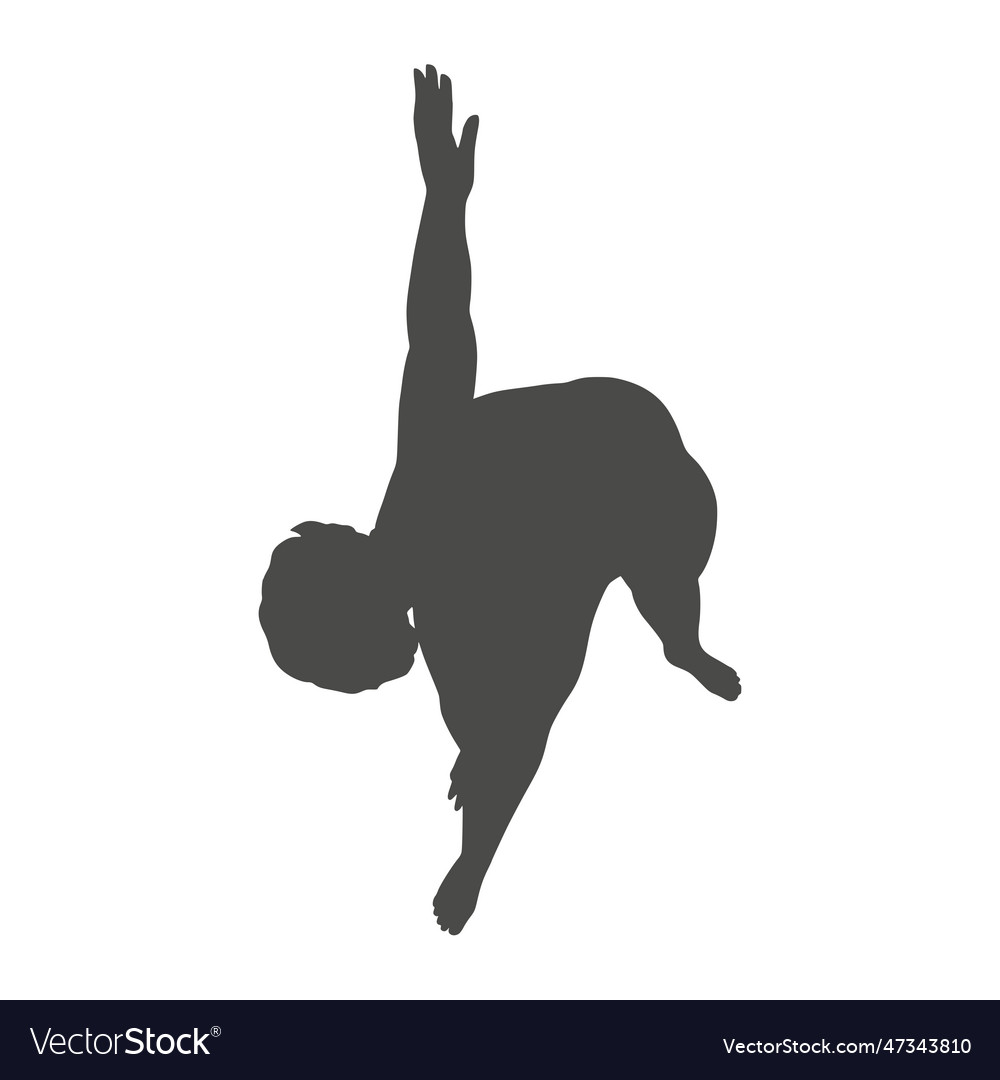 Beautiful Plus Size Woman Body Positive Concept Vector Image