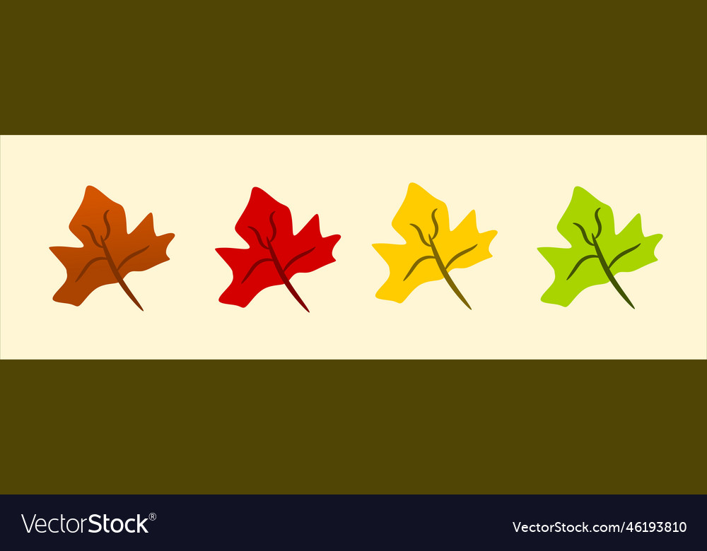 Daun mapel Royalty Free Vector Image - VectorStock
