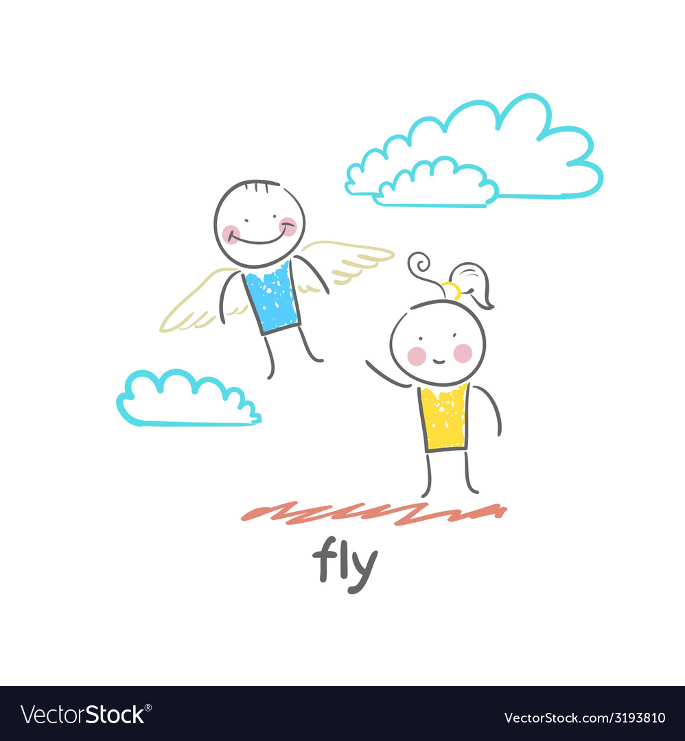 Fly Royalty Free Vector Image - VectorStock