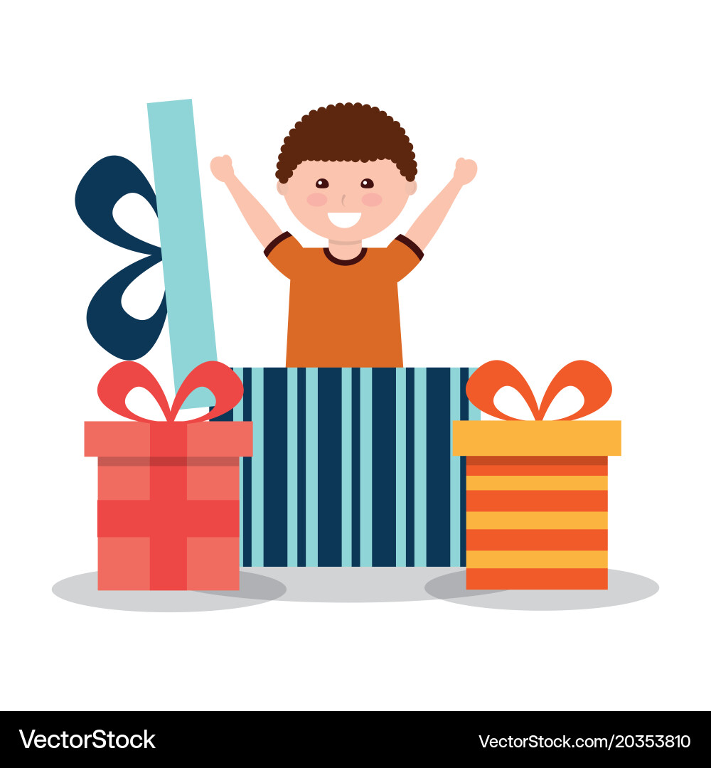 Happy kids cartoon Royalty Free Vector Image - VectorStock