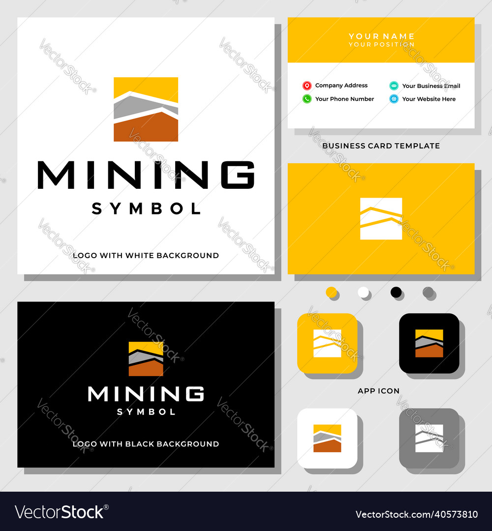 Mining logo Royalty Free Vector Image - VectorStock