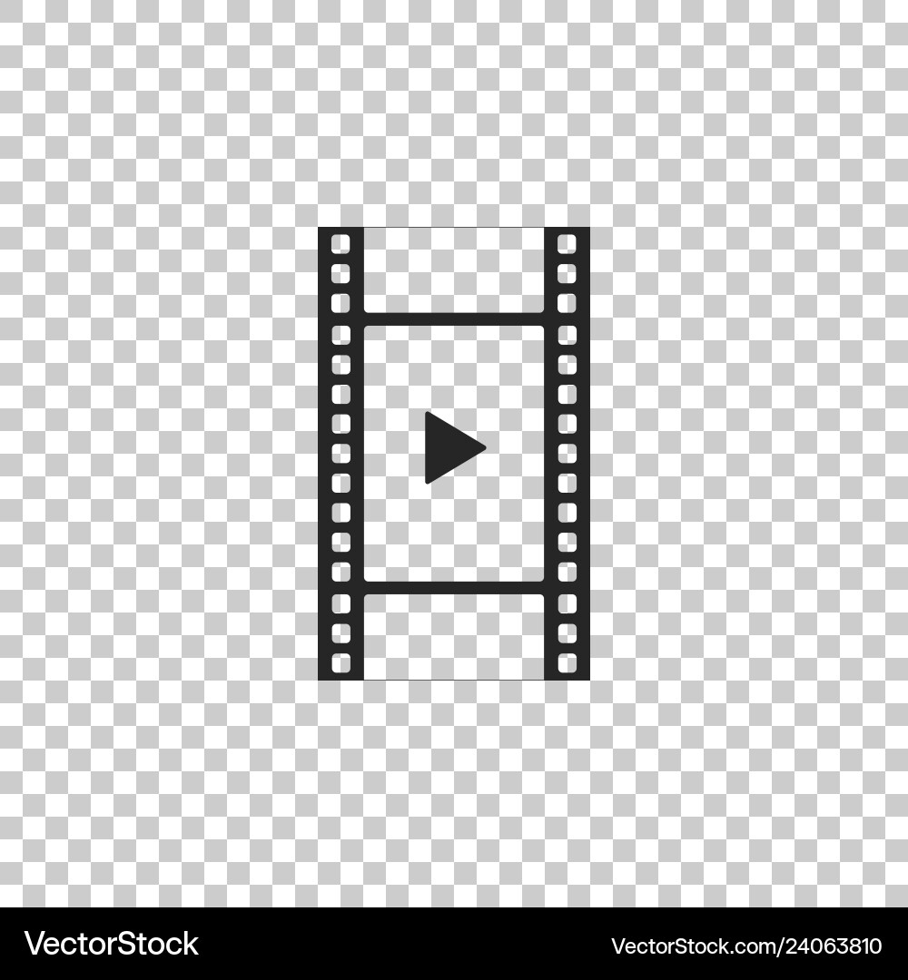 Play video icon isolated on transparent background