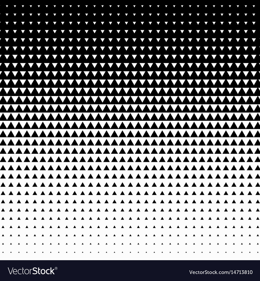 Triangle halftone on white background Royalty Free Vector Triangle halftone on white background Royalty Free Vector