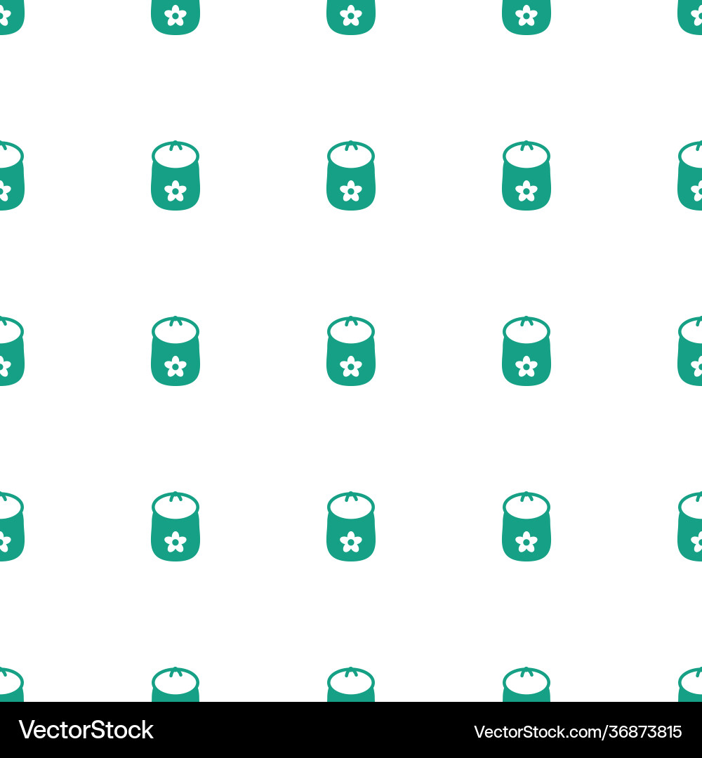 Baby toy icon pattern seamless white background Vector Image
