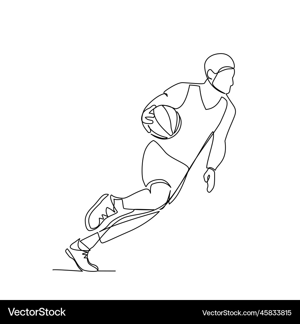 Basketball plyer Royalty Free Vector Image - VectorStock