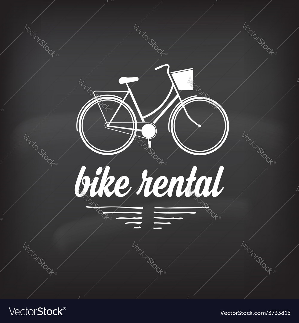 Bike rental design concept Royalty Free Vector Image Bike rental design concept Royalty Free Vector Image