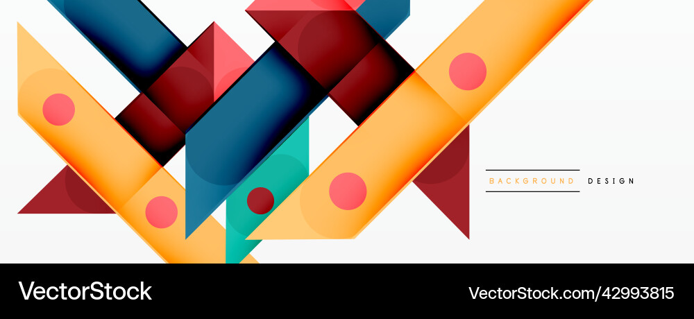 Color overlapping stripes background colorful Vector Image