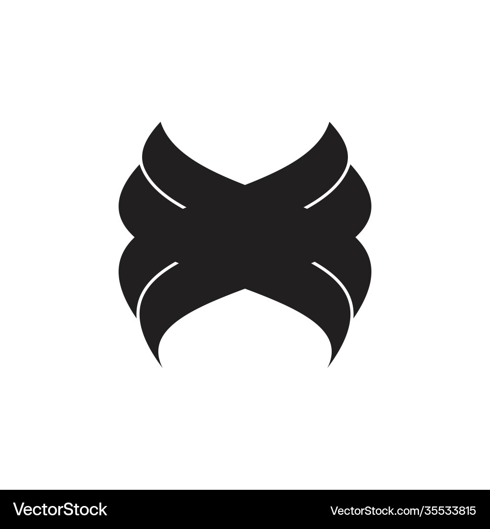 Curves abstract shape symbol decoration logo Vector Image