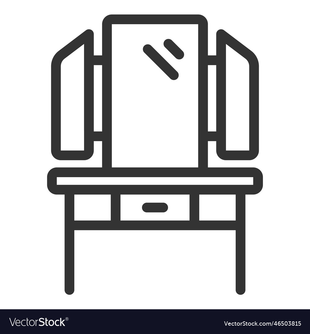 Dressing table Royalty Free Vector Image - VectorStock
