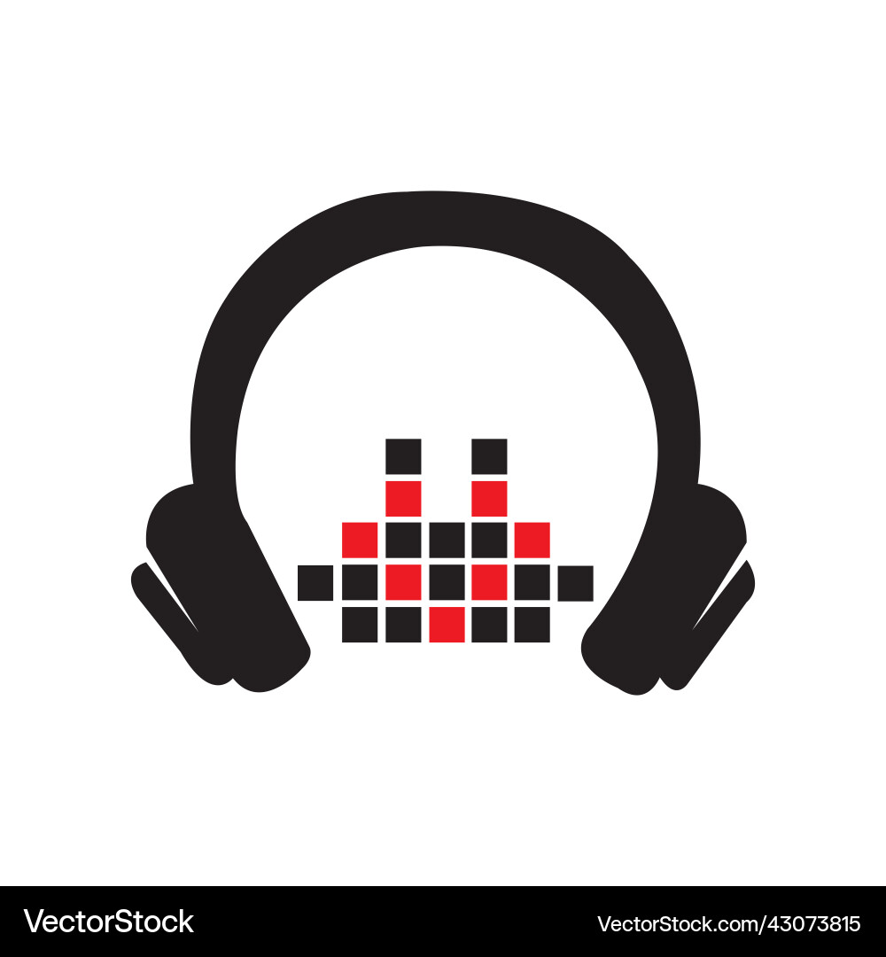 Music note logo design song tone Royalty Free Vector Image