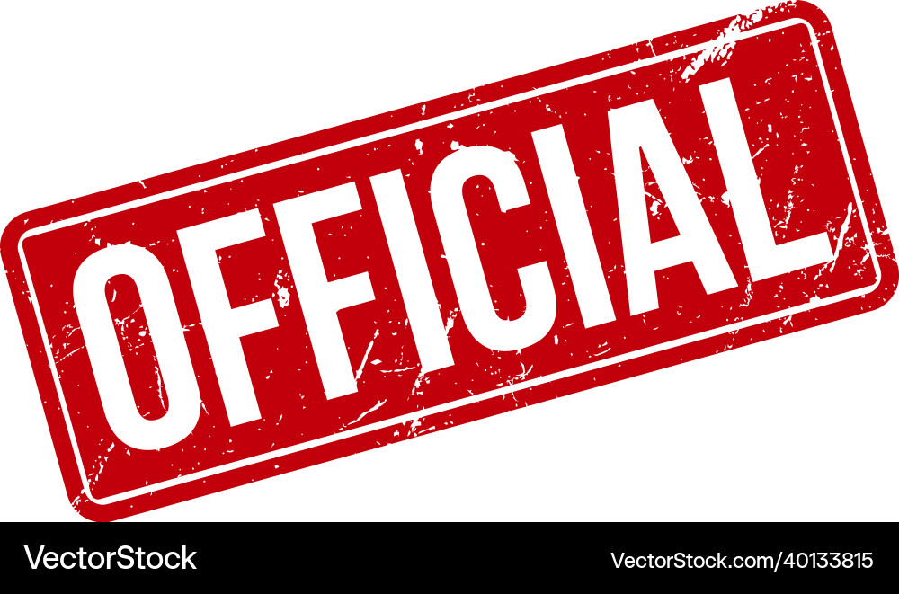 Official rubber stamp rubber grunge Royalty Free Vector