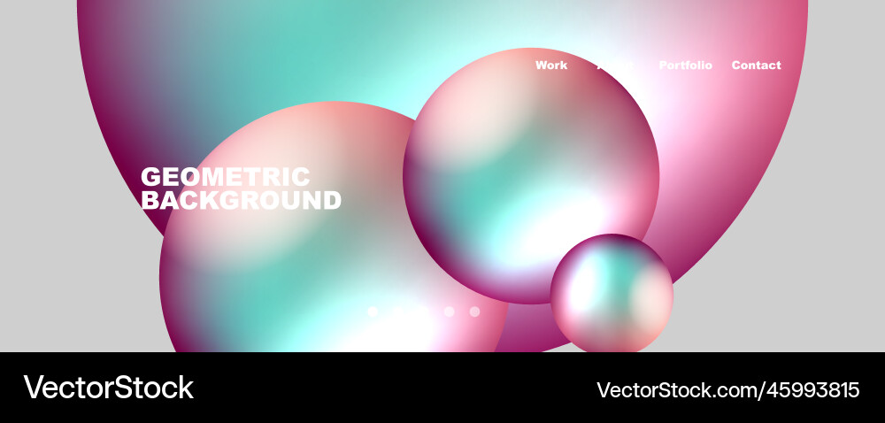 Round shapes and circles geometric abstract Vector Image