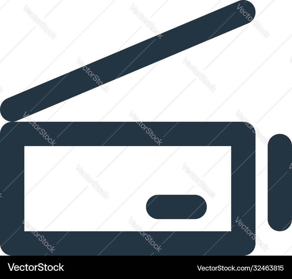 Scanner icon isolated on white background outline Vector Image